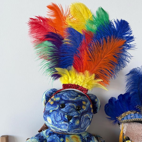 Pick Size-red Victorian Lace Burlesque Carnival Circus Costume Feather ...