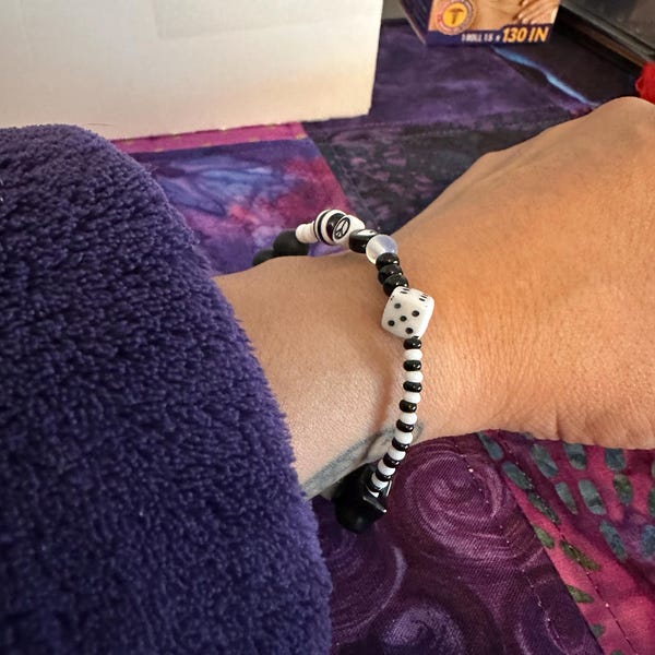 Beaded Fidget Sensory Bracelet for Anxiety Relief/adhd Autism. Rainbow ...