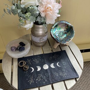 MINI Altar Cloth Lunar Phase, Traveling Altar Cloth, Portable Altar ...