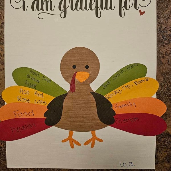 Thanksgiving Grateful Turkey Kits, Thankful Turkey Kit, Thanksgiving ...