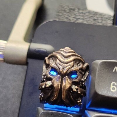 The Great Old One Cthulhu Solid Bronze Metal Premium Keycap - Etsy