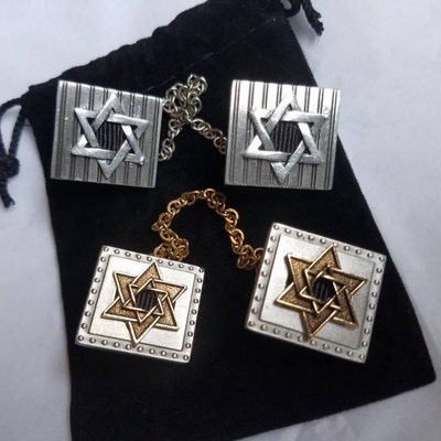 Gold Tree of Life Tallit Clips With Multi Gold Swarovski - Etsy