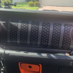 Dashboard Grill Decal Vinyl Dash Sticker for Jeep Wrangler JL 2018-2024 ...