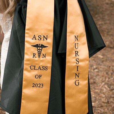Custom Graduation Stole Class of 2022, Personalize Embroidery College ...
