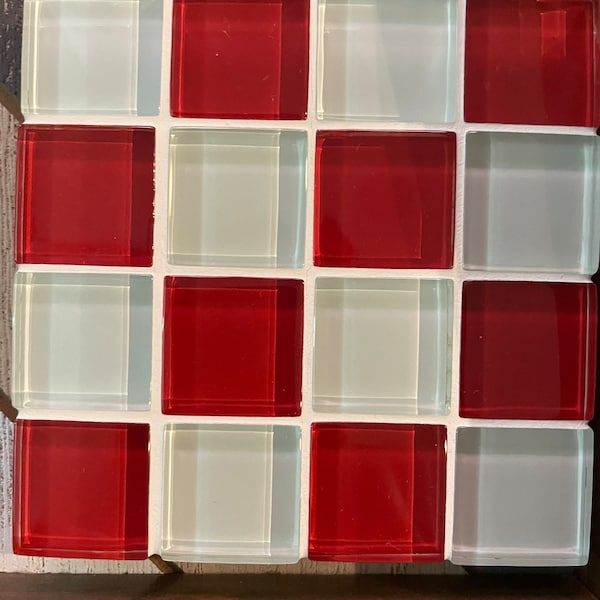 Glass Tile Coaster | Handmade Drink Coaster | Square Coaster ...