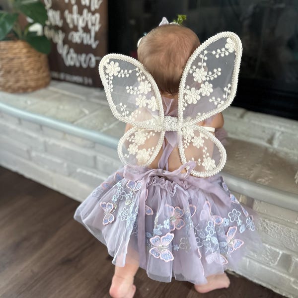 Baby Child Floral Fairy Double Wing Dressup Quality Fairy Wings ...