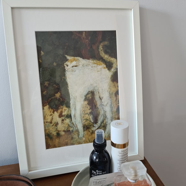 Bonnard the White Cat Art Print Home Decor Gallery Wall Art Classic ...