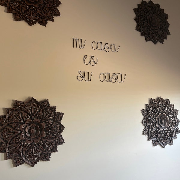Mi Casa Es Su Casa Sign | Wire Word Sign | Bedroom Sign | Guest Room ...