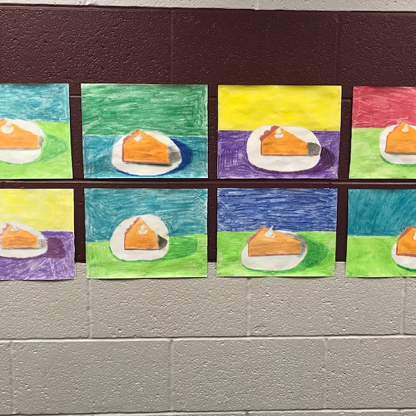 RAINBOW PENGUIN Paintings Winter Art Lesson by Art Teacher in LA- Art ...