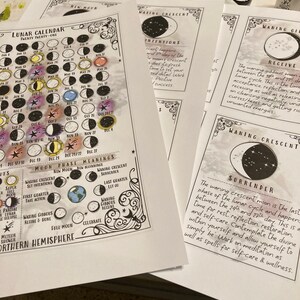 Moon Pages / Book of Shadows / Mystic Smoke Grimoire / 20 - Etsy
