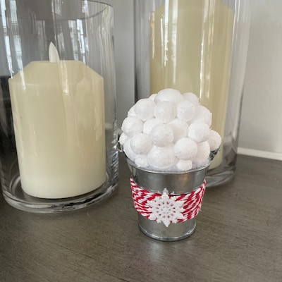 Let It Snow Decor Bundle, Winter Tiered Tray Set, Blue and White Tier ...