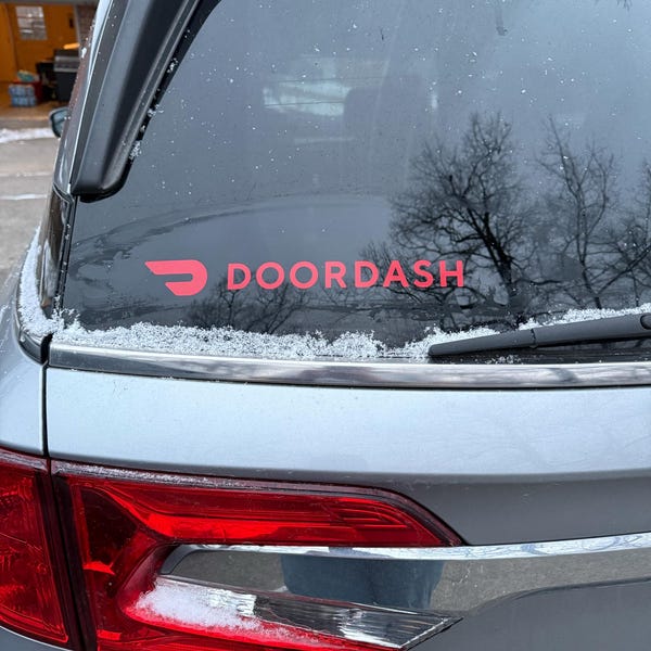 Doordash Logo (long Version) - Vinyl Decal Sticker - Etsy