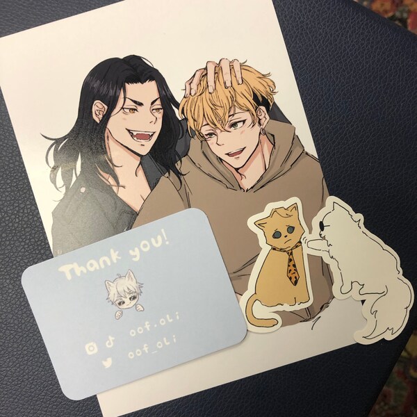 Gojo Catoru Glasses Sticker, Anime Sticker Decal - Etsy