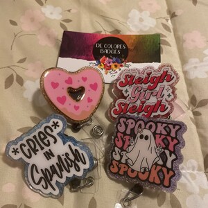 Skeleton Reading, Badge Reel, Teacher Badge Reel, Retractable, Lanyard ...