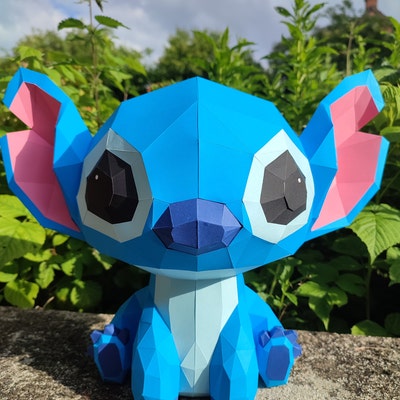 3D Lowpoly STITCH Papercraft TEMPLATE Digital Character 3d Figurine ...