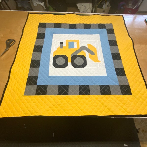 PDF Quilt Block Pattern – Wheel Loader – Vehicle Quilt - Etsy