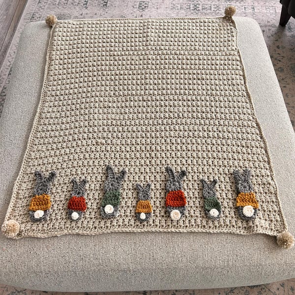 CAT BOBBLE BLANKET Crochet Pattern, Baby Blanket Crochet Pattern, Easy ...