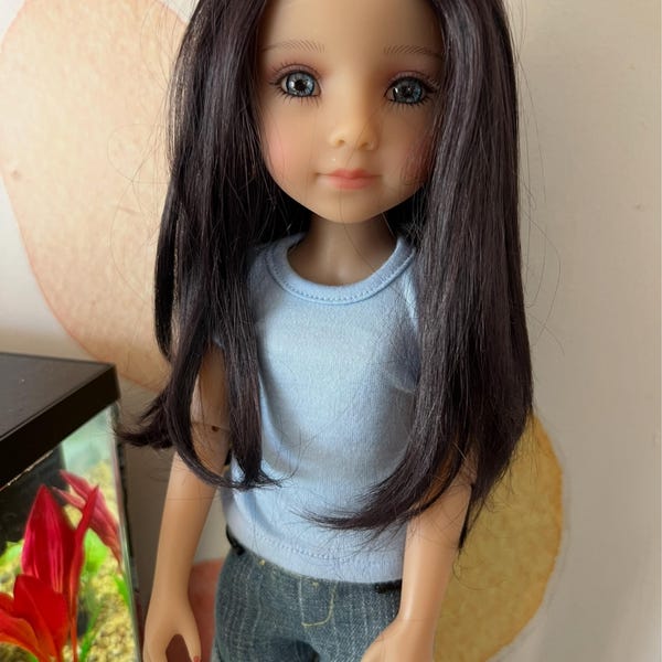 Custom Doll Wig for Minifee 1/4 BJD Dolls- "tan Caps" 6-7" Head Size of Bjd, Msd, ,fairyland ...
