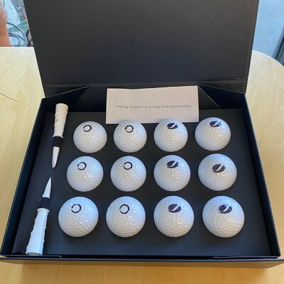 Personalized Golf Ball Gift Box Set Name & Initial Golf Balls 12 Balls ...