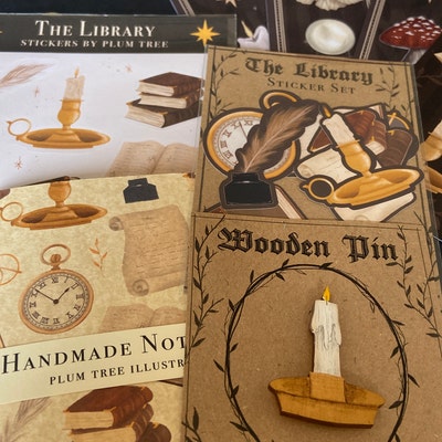 Library Bundle Magical Stationery Set Dark Academia Stationery ...