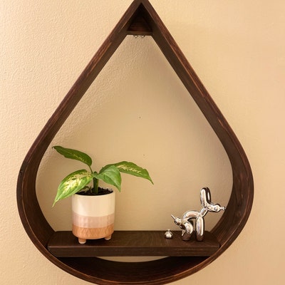 Wall Mount Diamond Planter With Saucer, Geometric Wall Planter ...