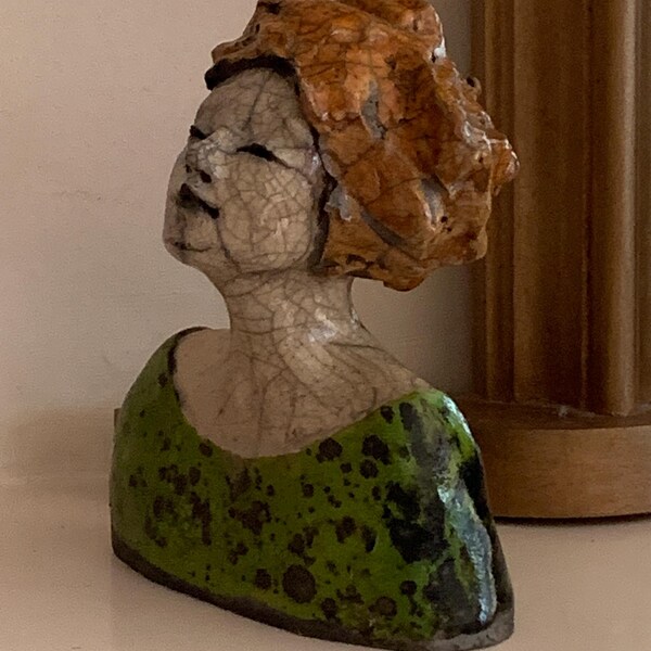 Sea Watcher. Ceramic Sculpture From the People of the Sea Series. Boy ...