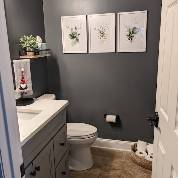 Spa Bathroom Decor, Bathroom Wall Decor, Botanical Bathroom Art ...