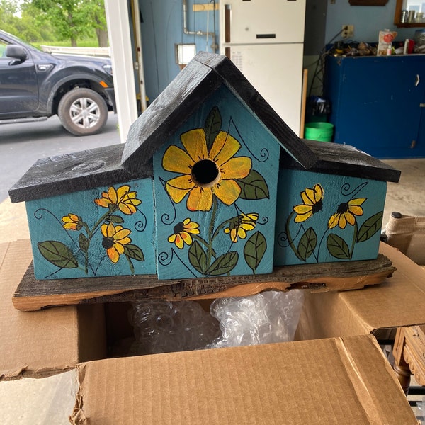 Large Birdhouse for Outdoors, SPECIAL ORDER, Post Mount Birdhouse ...