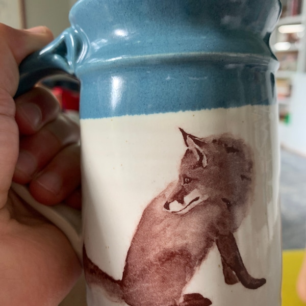 Red Fox Mug - Etsy