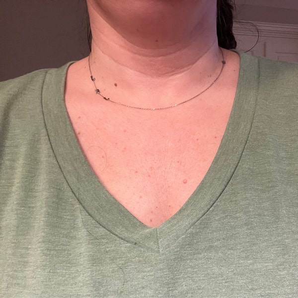 14K Solid GOLD Sideways Initial Necklace, Perfect Gift for Her ...