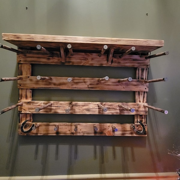 4 Pair Cowboy Boot Tree Rack| Vertical Western Boot Organizer| Rustic ...