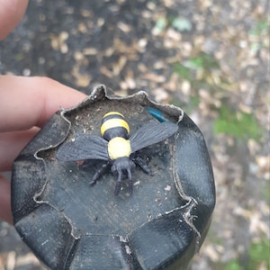 MINIATURE Bumble Bee Figurine Insect Animal Mini Figure Terrarium ...