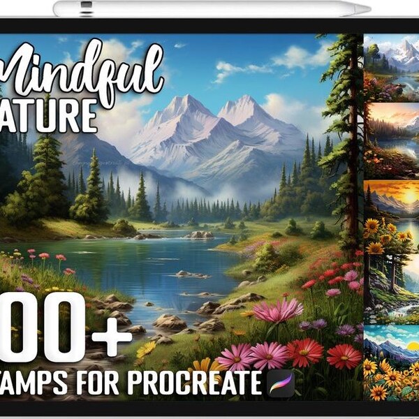 100+ Procreate Tree Stamps, Realistic Tree Brushes for Procreate ...