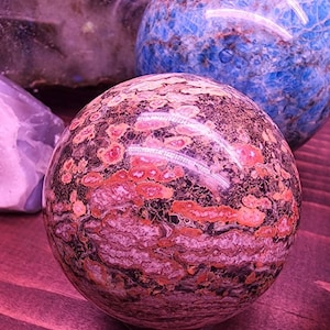 Gorgeous Blue & Green Kyanite W/ Red Ruby Carved Sphere - Etsy
