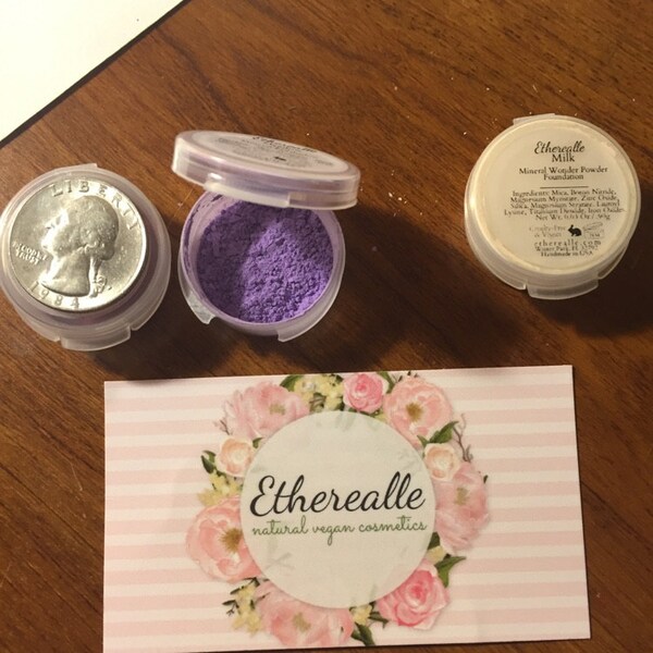 Eyeshadow Sample Meadow Matte Lavender Purple Natural Mineral Makeup - Etsy