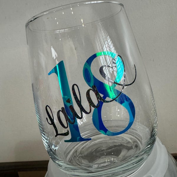 Personalised 21st Birthday Glass Coffee Mug/cup Latte, Hot Chocolate ...