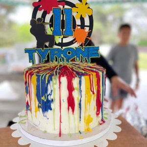 Paintball Cake Topper, Paintball Birthday Party, Paintball Party. - Etsy
