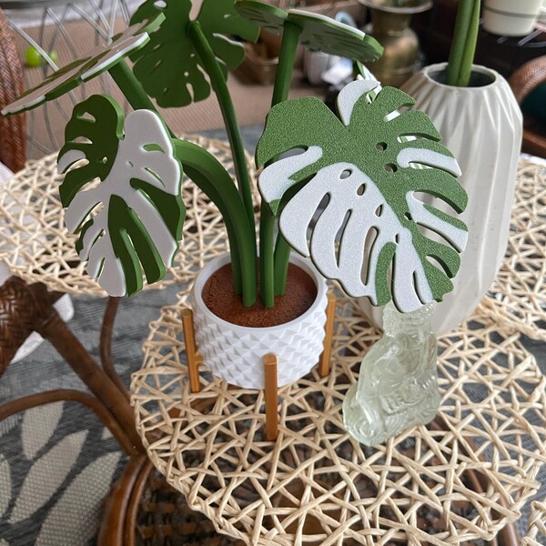 Fiddle Leaf Fig Tree Coaster Plant Desk Toy or Coffee Table Piece - Etsy