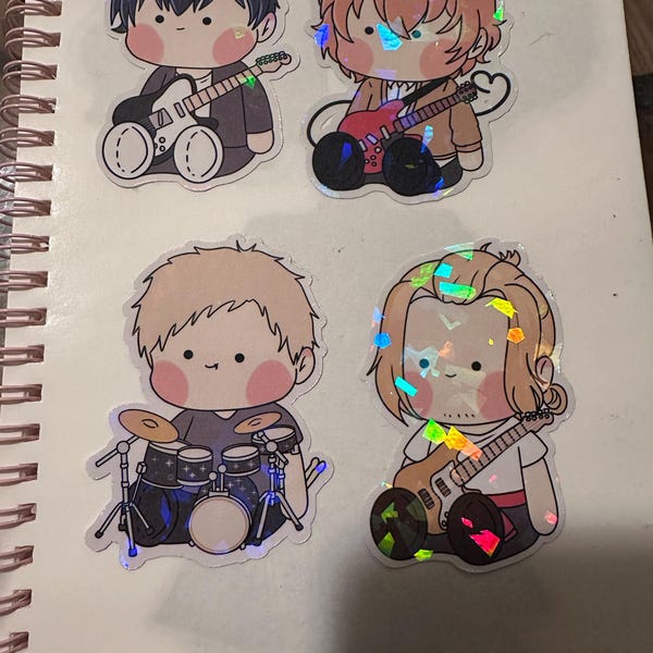 Liyue Sitting Chibi Stickers 3 Inch Holographic - Etsy