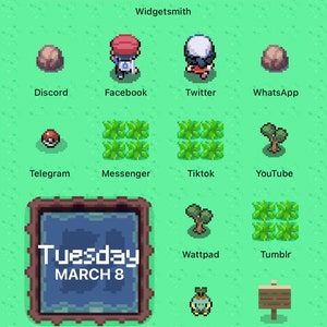 Ios 293 Icons Pokemon Red Blue Version Iphone IOS14 App - Etsy