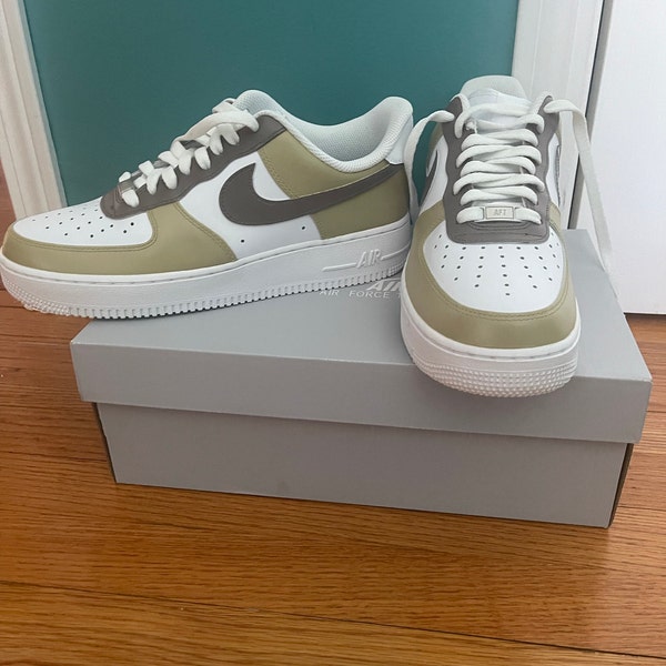 Custom Nike Air Force 1 Low Tan Brown - Etsy