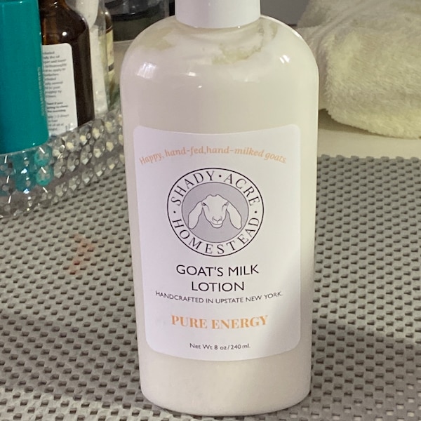 Handmade 8 Oz Goat Milk Lotion W/pump- Large Scented Lotion, Unscented ...