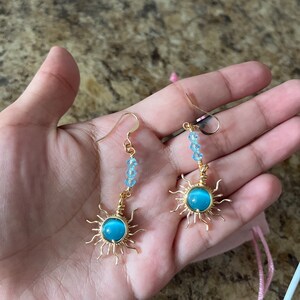 Sun Necklace/ Wire Wrapped Sun - Etsy