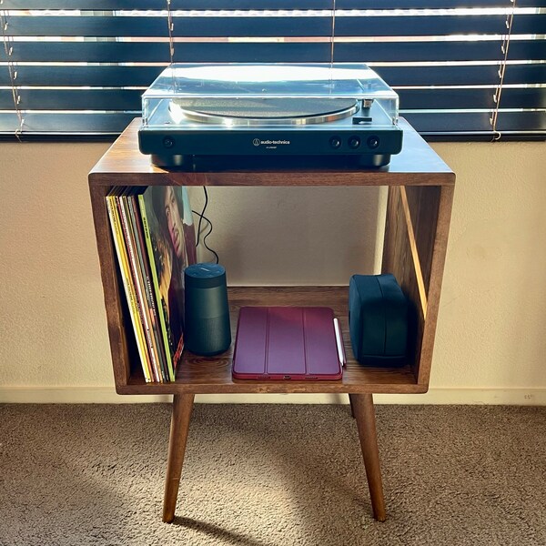 Mid Century Modern Record Console | Record Player Console | MCM Record ...