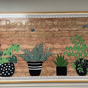 Plant Theme, Coffee Shop, Botanical Board, Pre-made, Succulent Board ...