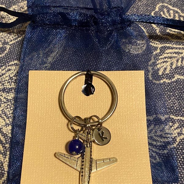 Airplane Key Ring/ Keychain / Zipper Pull - Airplane Gift - Airplane ...