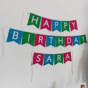 LARGE Custom Color Bunting Banner Felt Triangle Garland - Etsy