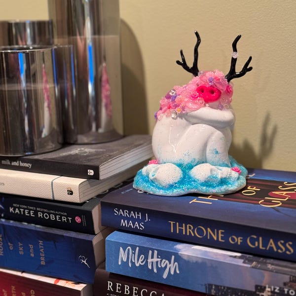 Hot Pink Biblically Accurate Angel Figurine Cute, Colorful, and Spooky ...