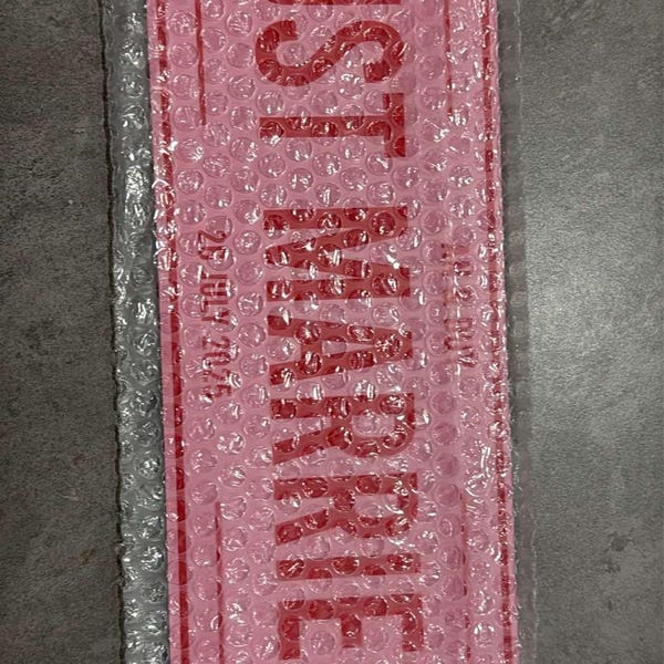 Just Married Number Plates, Personalised Wedding Gift Sign for Wedding ...