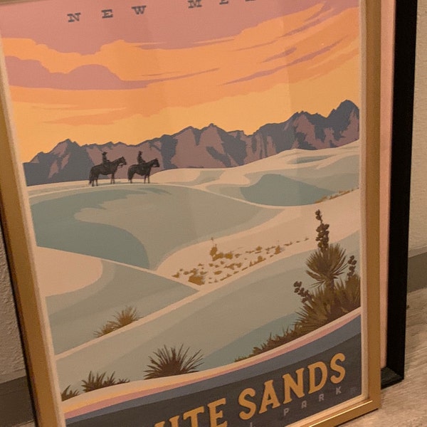 White Sands National Park Travel Poster by Anderson Design Group ...